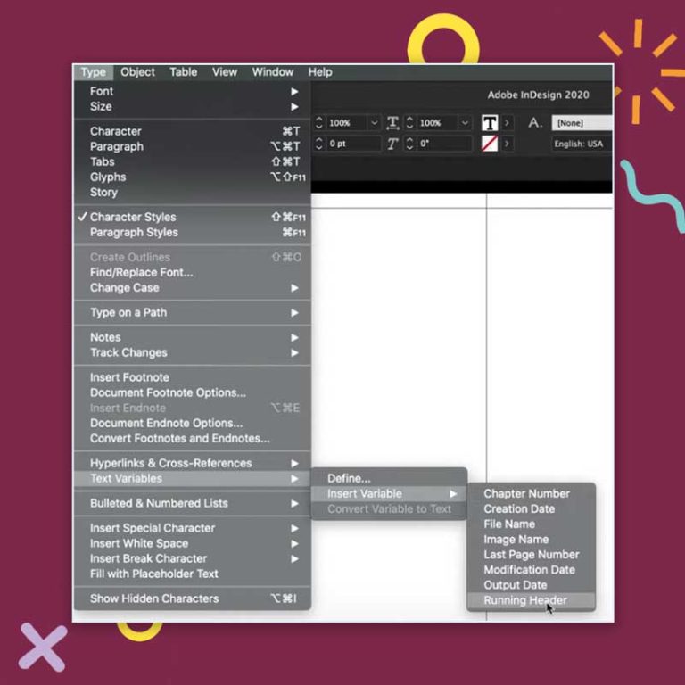 How to Create a Running Header in InDesign - Yes I'm a Designer
